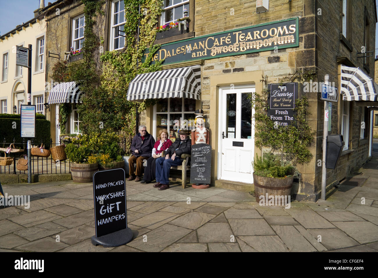 Tearooms in Gargrave Yorkshire England UK Stock Photo - Alamy