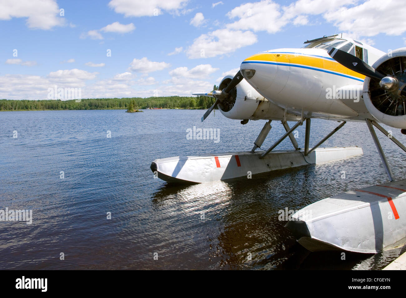 Pontoon Plane On Water