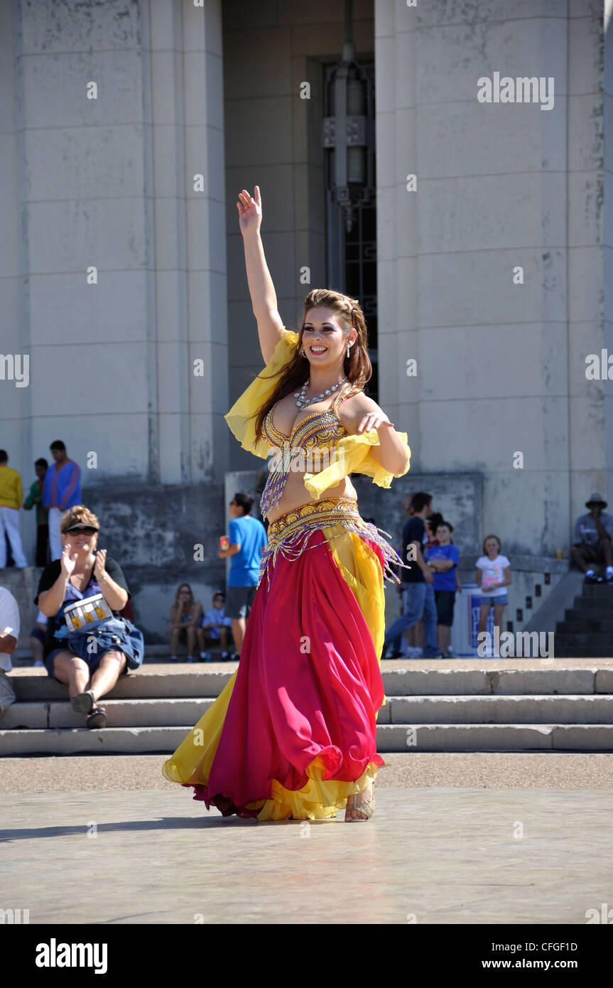 Egyptian belly dancer performing on hi-res stock photography and images ...