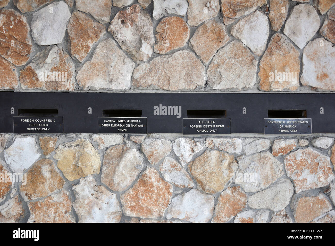Letter boxes, Nassau, Bahamas Stock Photo - Alamy