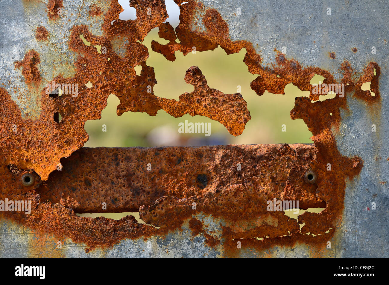 Galvanised steel texture hi-res stock photography and images - Alamy