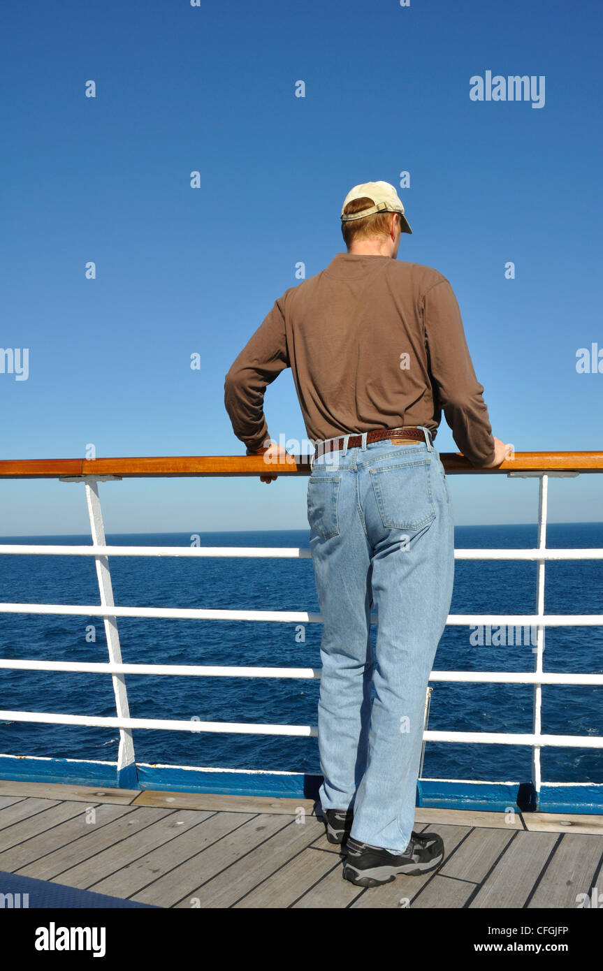 Man Standing On Ship Deck High Resolution Stock Photography and Images ...