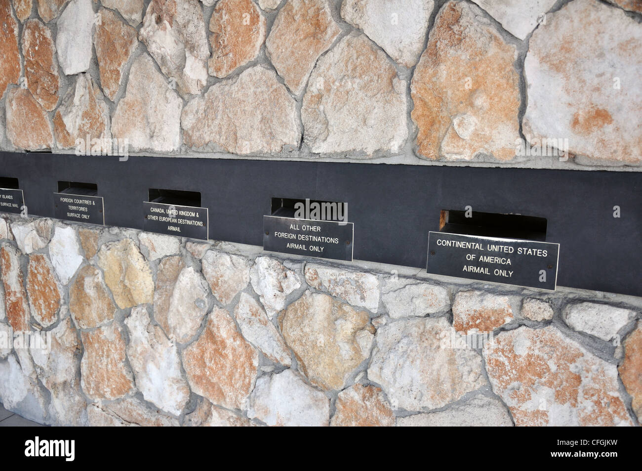 Letter boxes, Nassau, Bahamas Stock Photo - Alamy