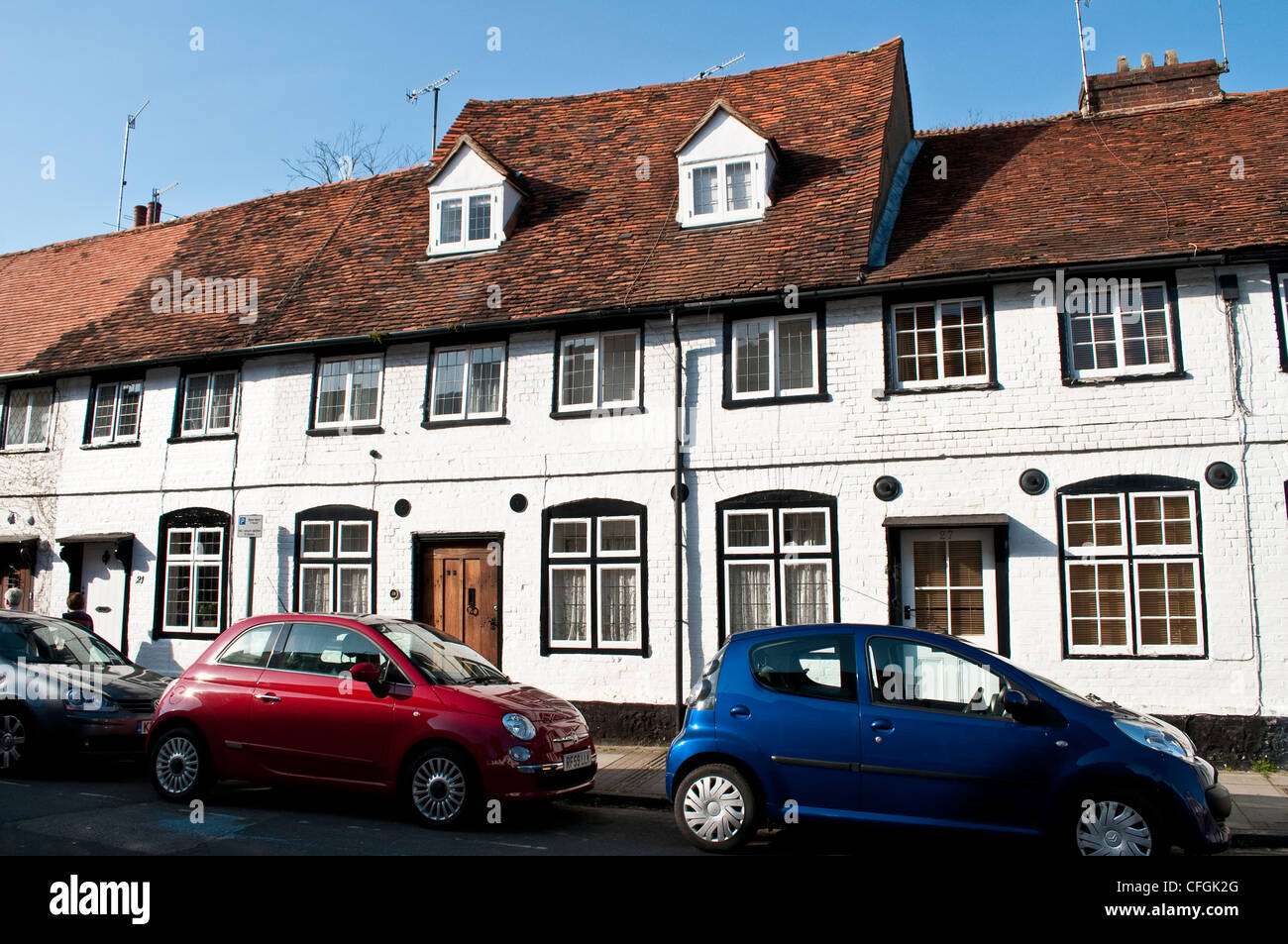 Tudor houses, Henley-on-Thames, Oxfordshire, England, UK Stock Photo ...