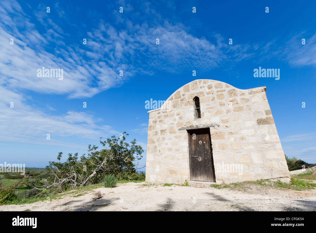 Agios Minas church near Neo Chorio, Paphos area, Cyprus Stock Photo - Alamy