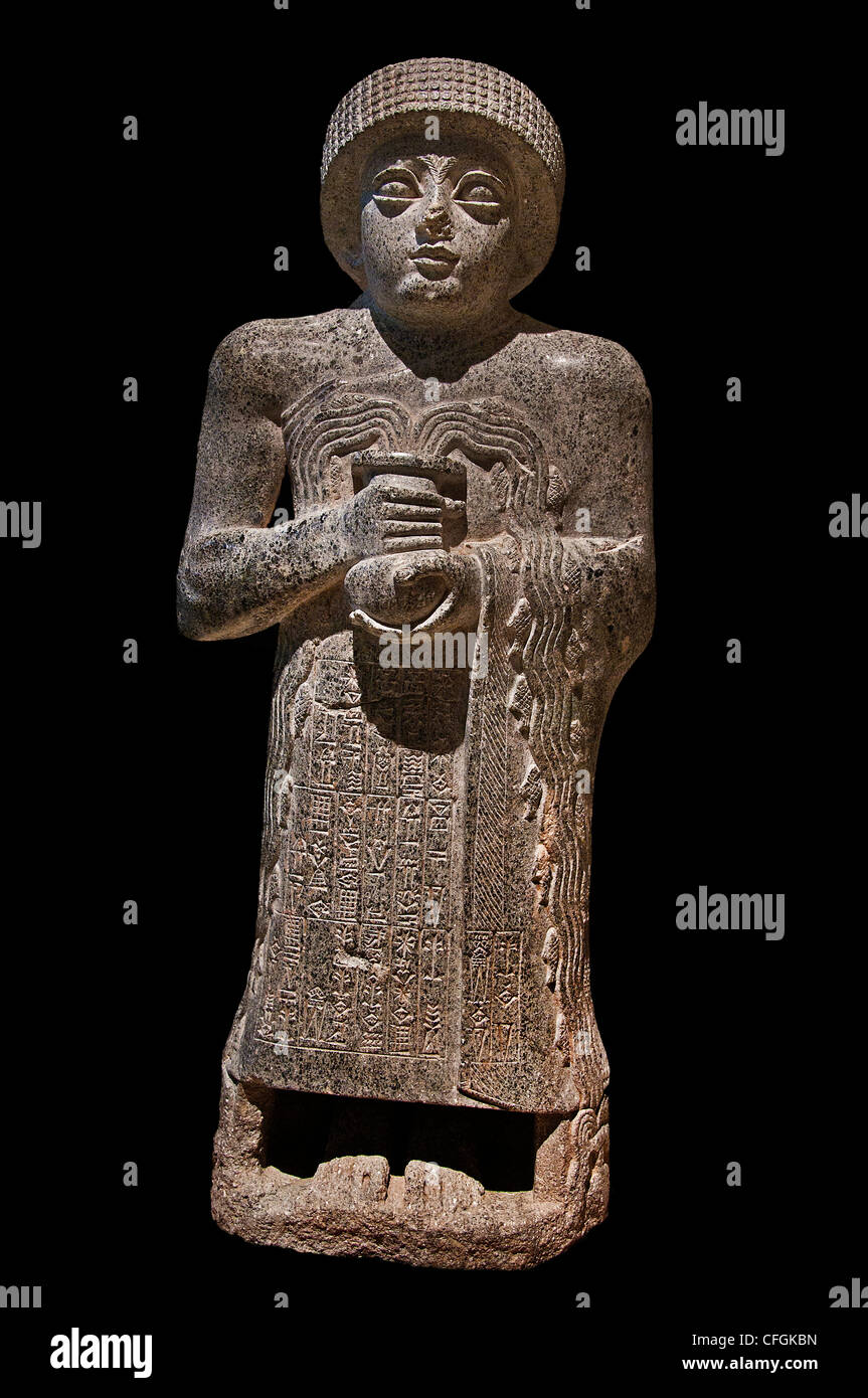 Gudea prince of Lagash Neo Sumerian Sumeria 2120 BC Tello Girsu ...