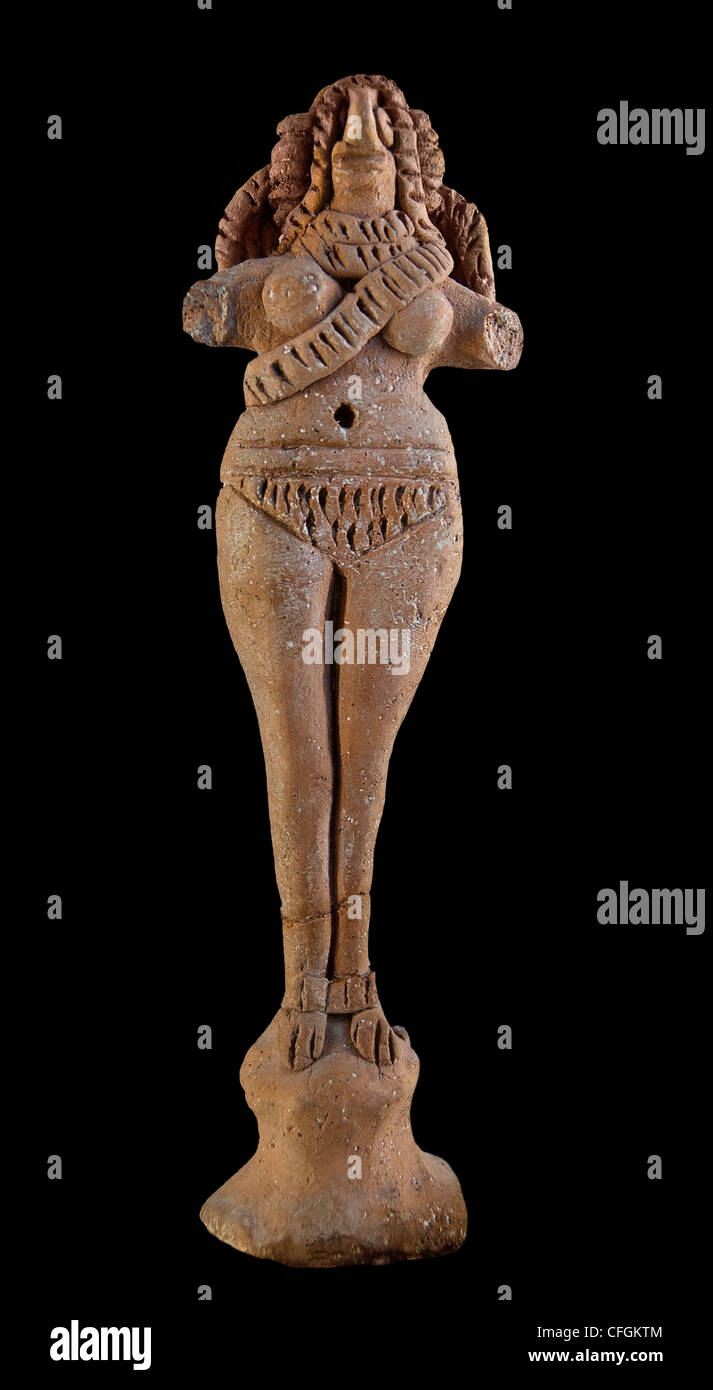 Statue Terracotta Pottery 2340-1500 BC Susa Mesopotamian Mesopotamia Persia Persian Iran Stock ...
