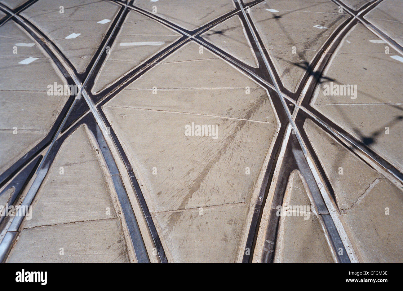 Street Car Tracks in Pavement, Toronto, Ontario Stock Photo - Alamy