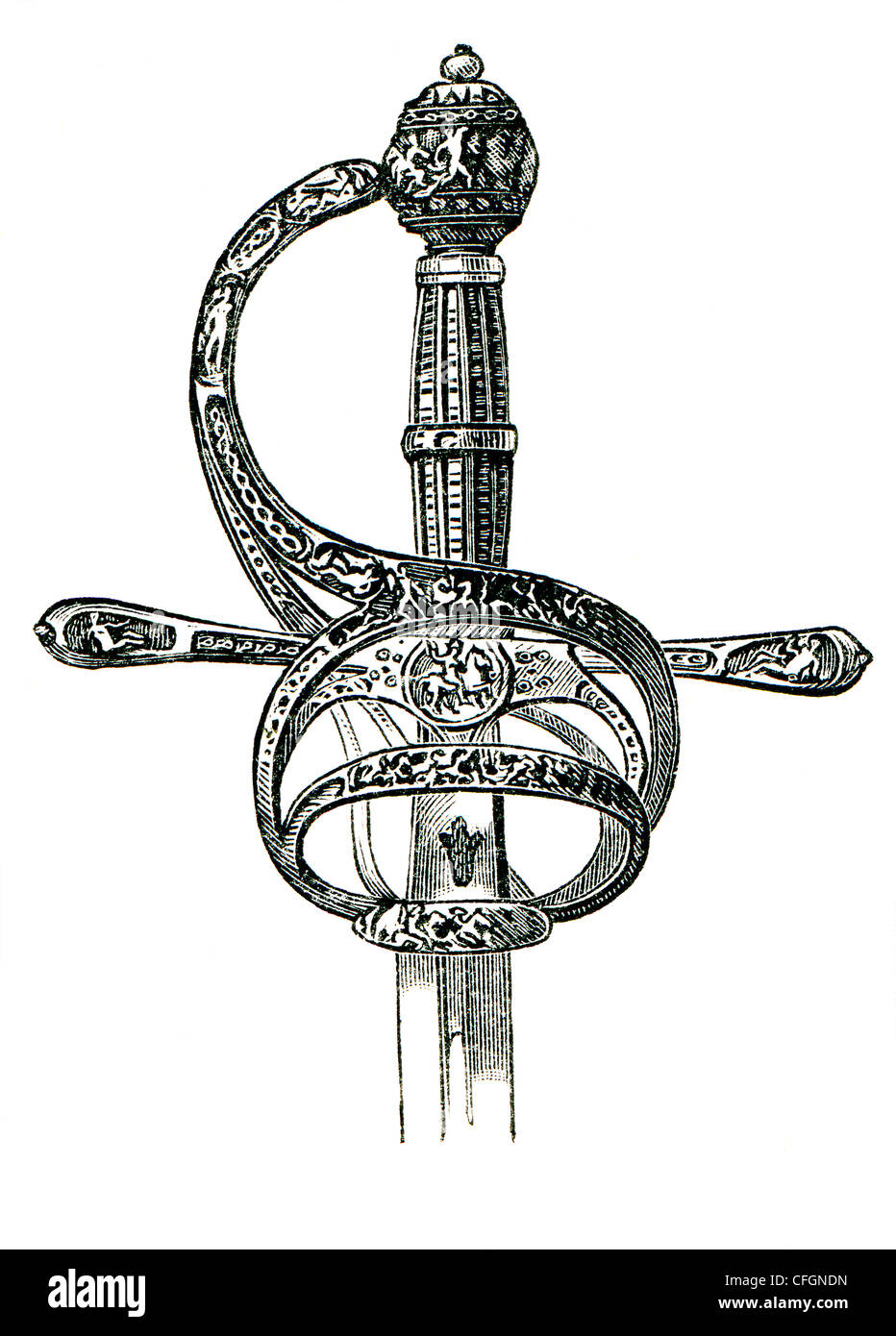 German epee 16th century Stock Photo - Alamy