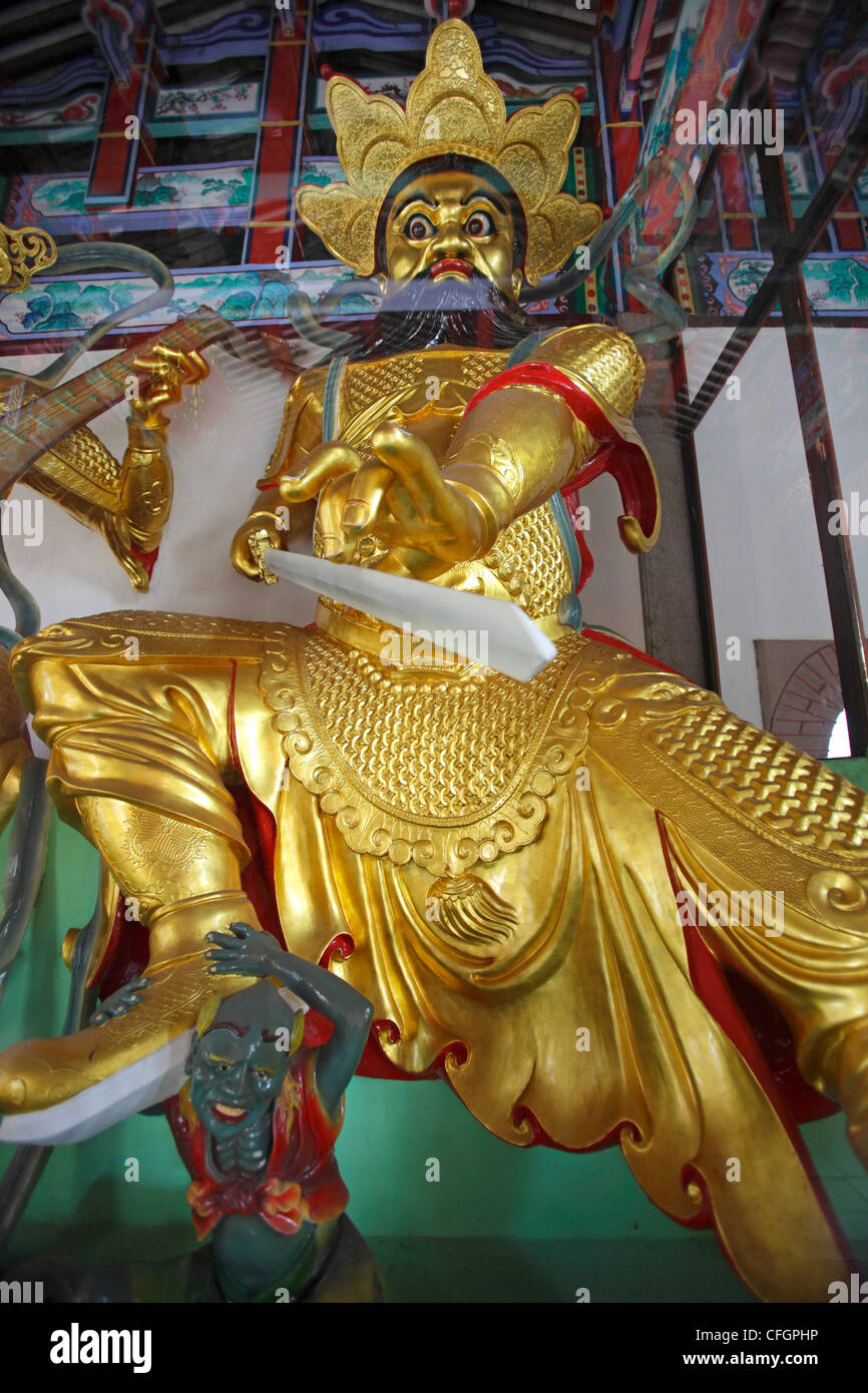 Guardian statue at Kek Lok Si Temple or Temple of Supreme Bliss, Penang ...