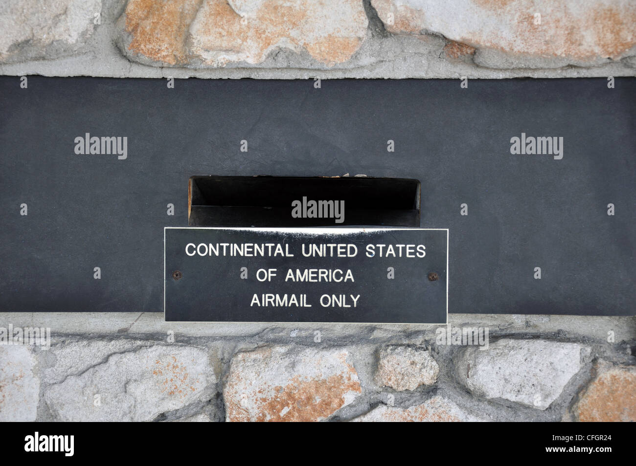 Letter box, Nassau, Bahamas - for US mail Stock Photo - Alamy