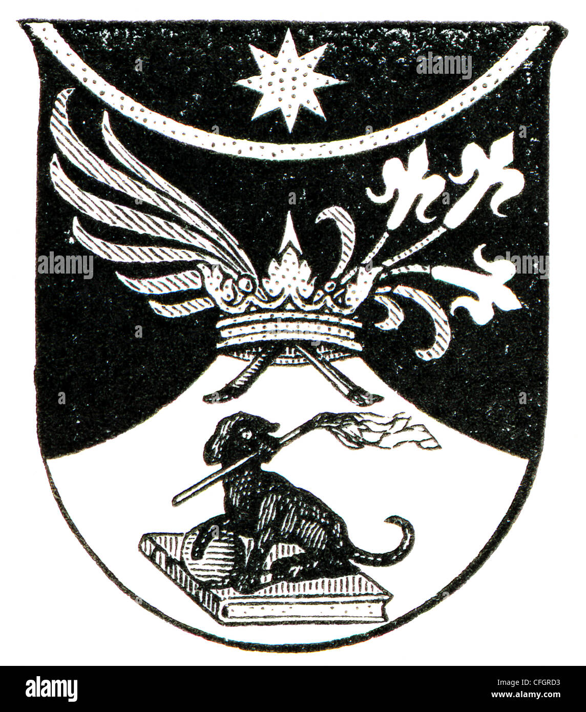 Coat of Arms Dominican Order. The Roman Catholic Church Stock Photo - Alamy