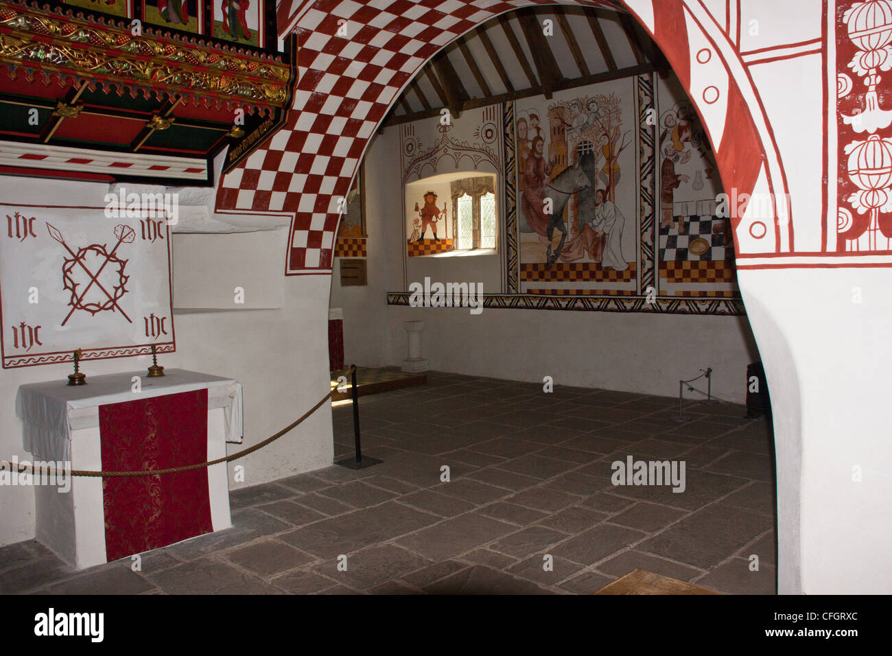 St Teilo's church built around 1100ad with 500yr old wall paintings ...