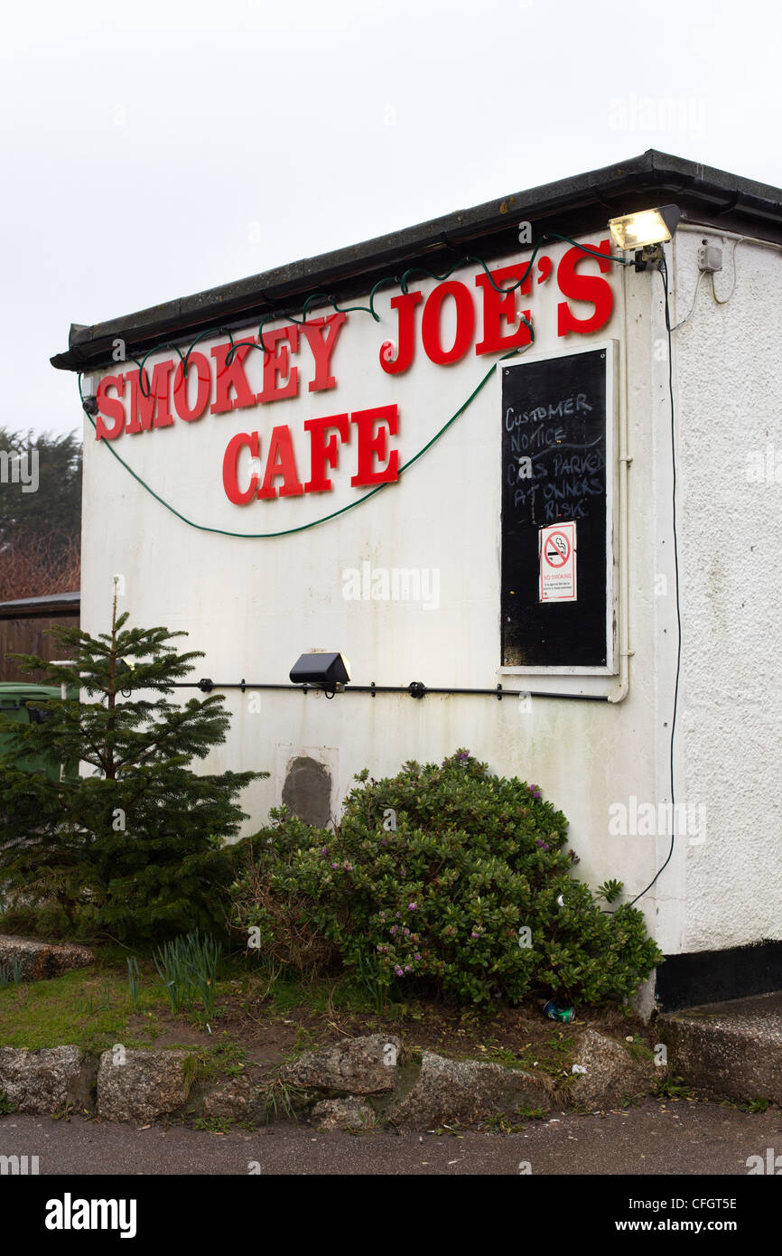 Smokey Joe's transport cafe, Blackwater, Cornwall Stock Photo - Alamy