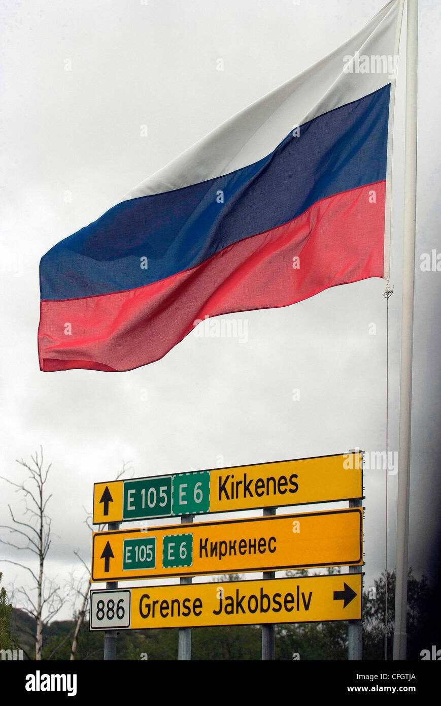 NORWAY Kirkenes the only Norwegian land crossing into Russia. Russian ...