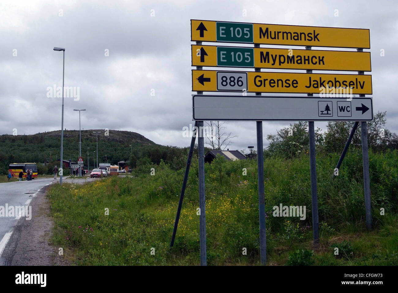 Norway russian border hi-res stock photography and images - Alamy