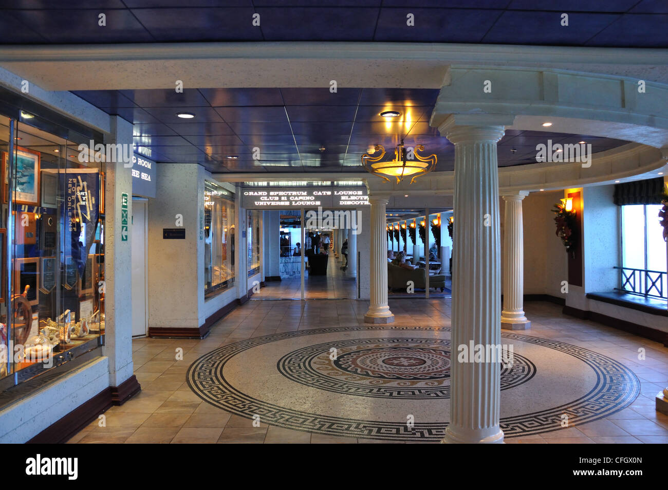 Cruise ship stores Stock Photo - Alamy