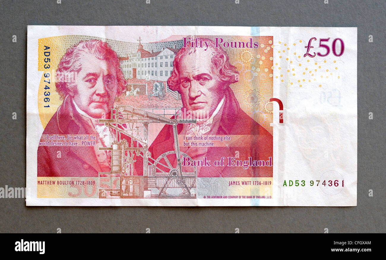50 pound note hi-res stock photography and images - Alamy