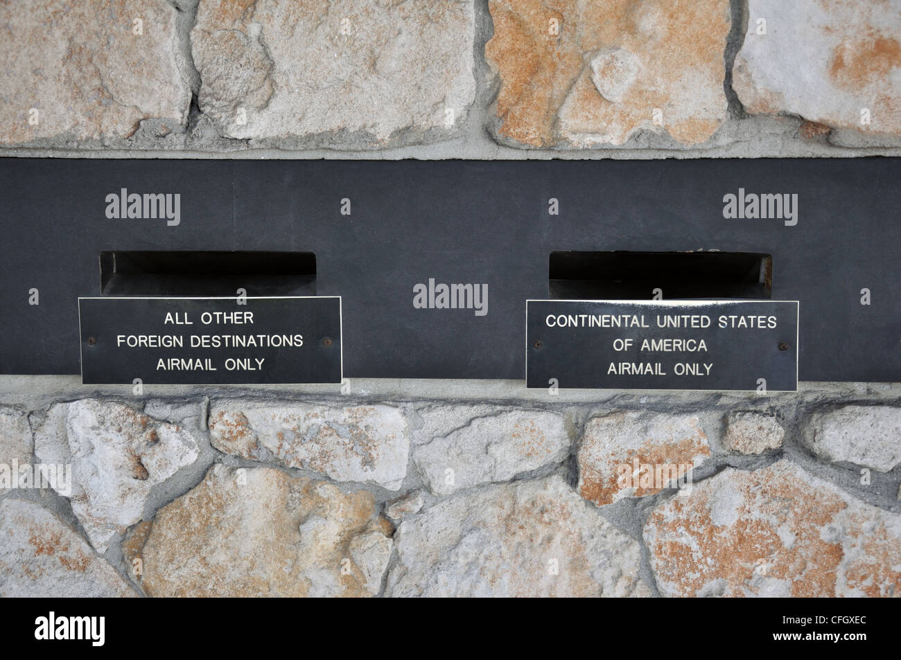 Letter boxes, Nassau, Bahamas Stock Photo - Alamy