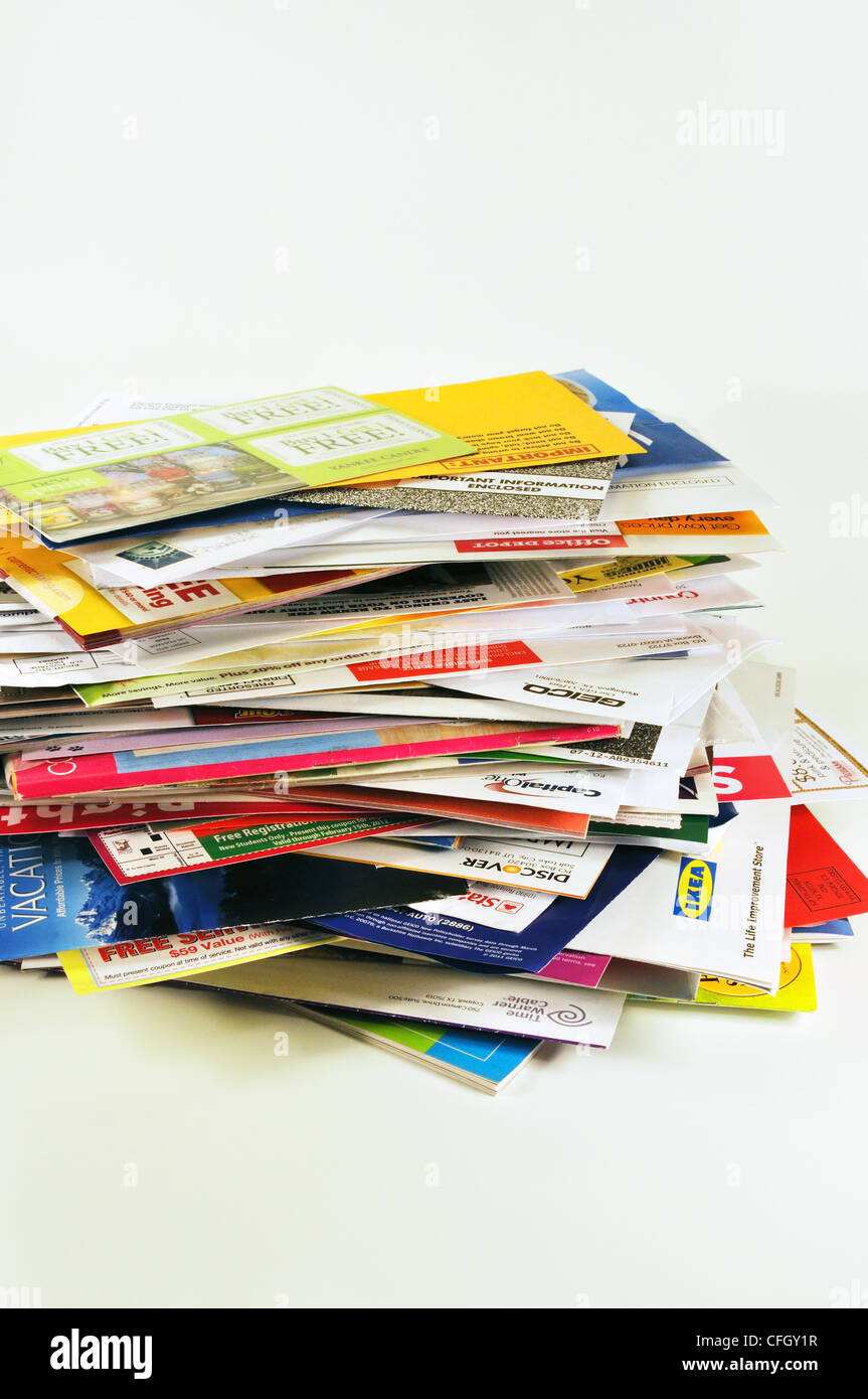 Junk mail pile hi-res stock photography and images - Alamy
