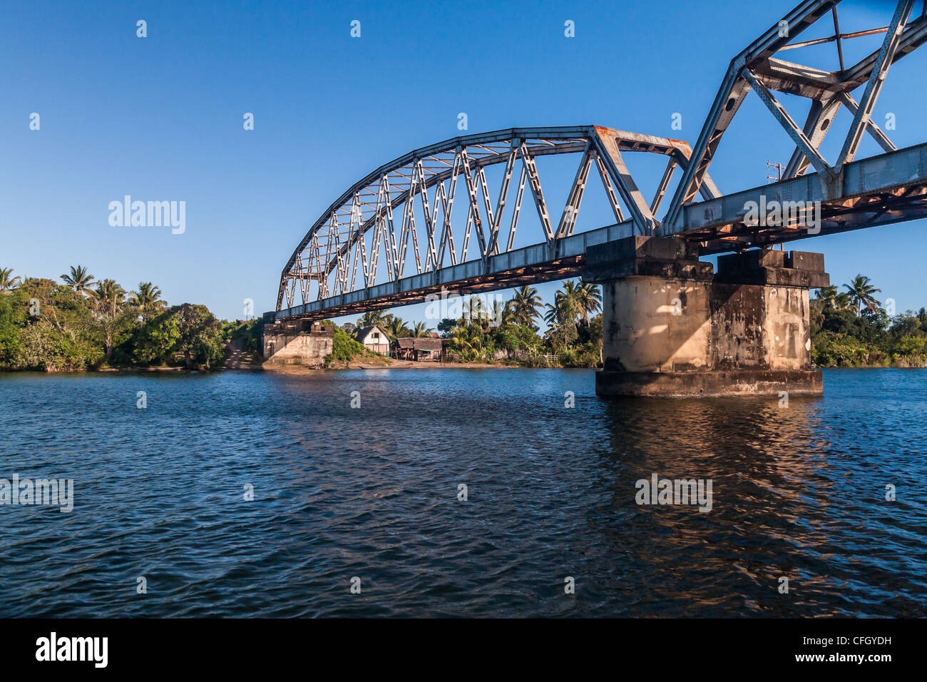 Bridge over the Pangalanes channel, eastern Madagascar Stock Photo - Alamy