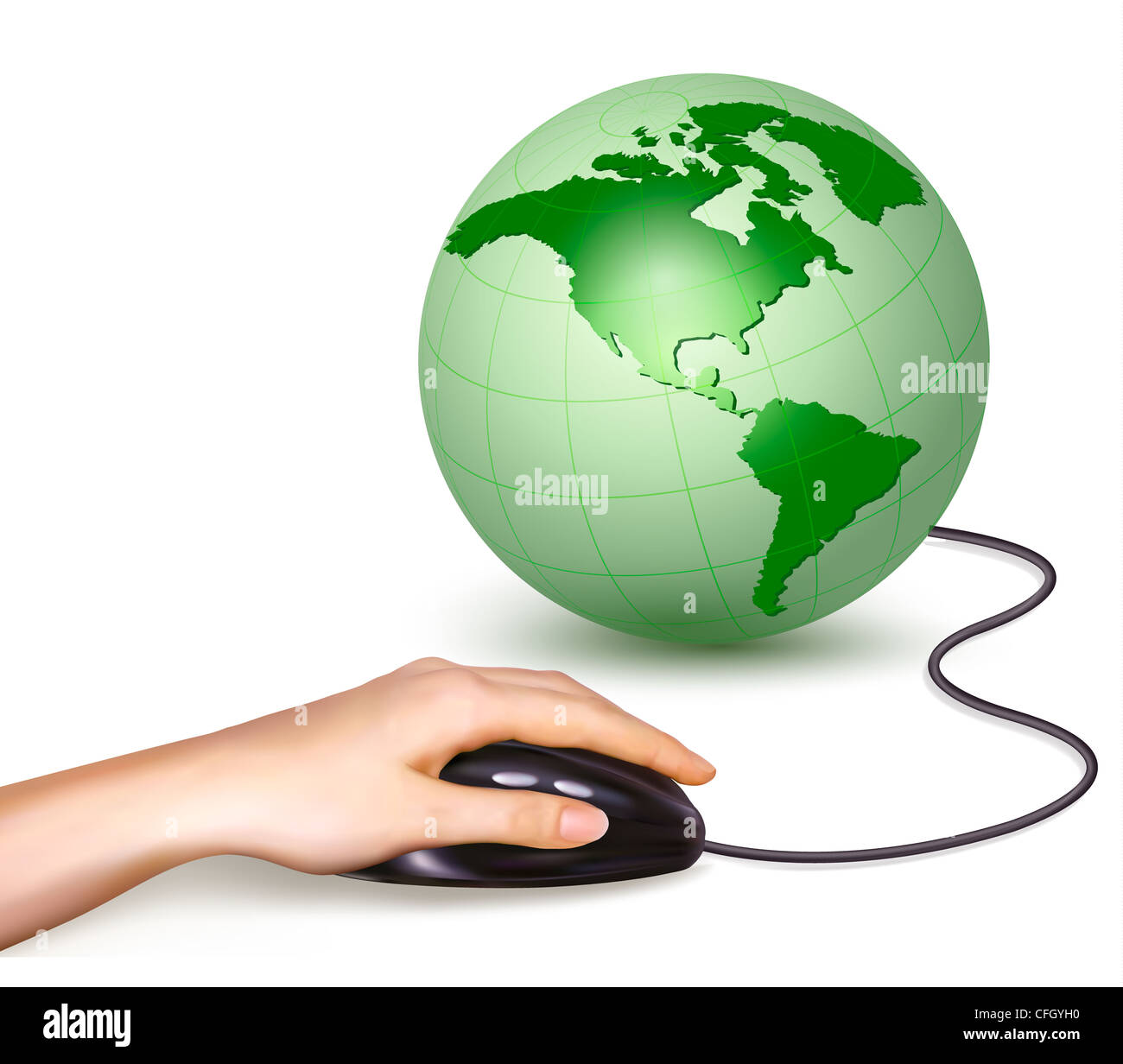 Mouse hand Cut Out Stock Images & Pictures - Alamy