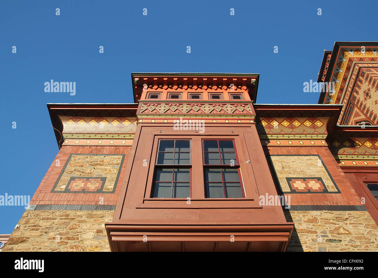 Detail of Olana, a Persian-style mansion in New York state's Hudson ...