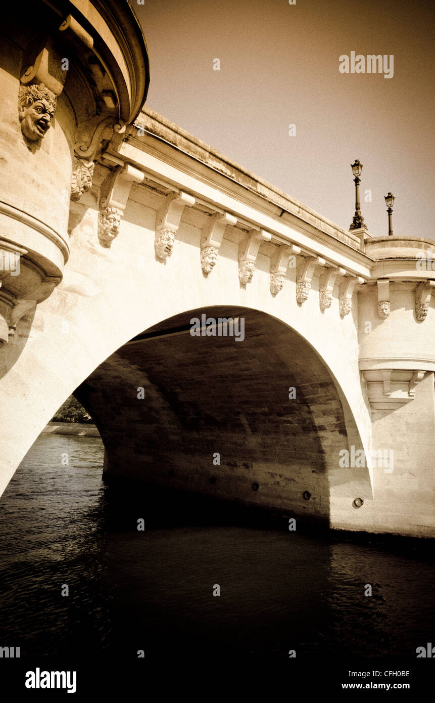 Pont Neuf (the New Bridge) and the Seine River, Paris, France Stock ...