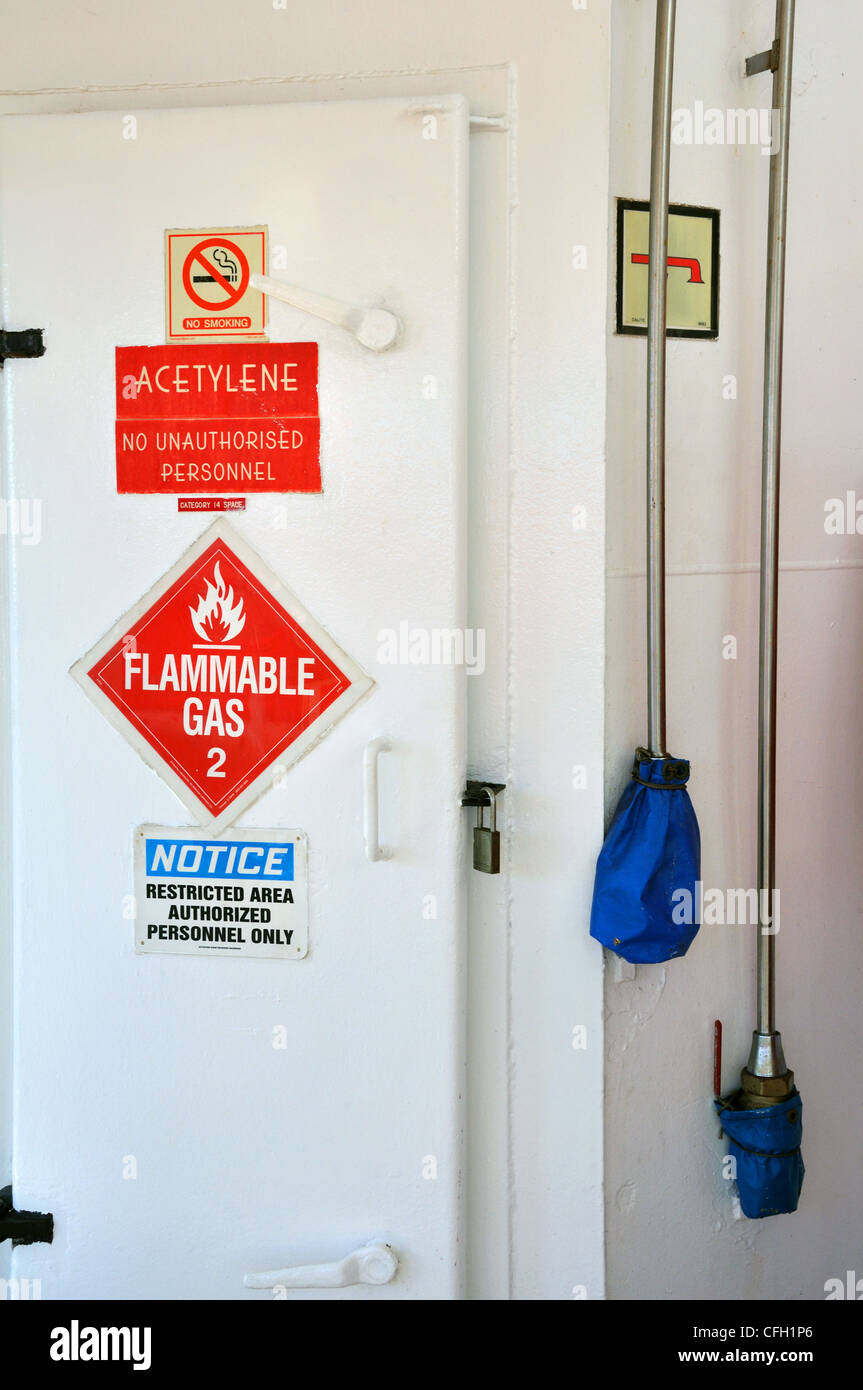 Fire station on cruise ship Stock Photo - Alamy