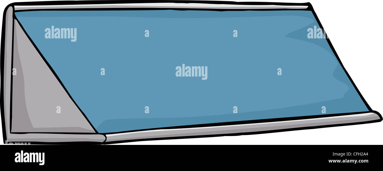 Blue desktop identification name plate isolated over white Stock Photo ...