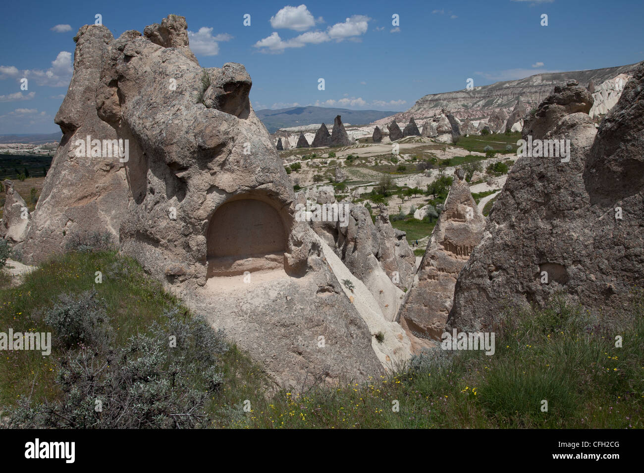 Landscape scenic shot Cappadocia Stock Photo - Alamy