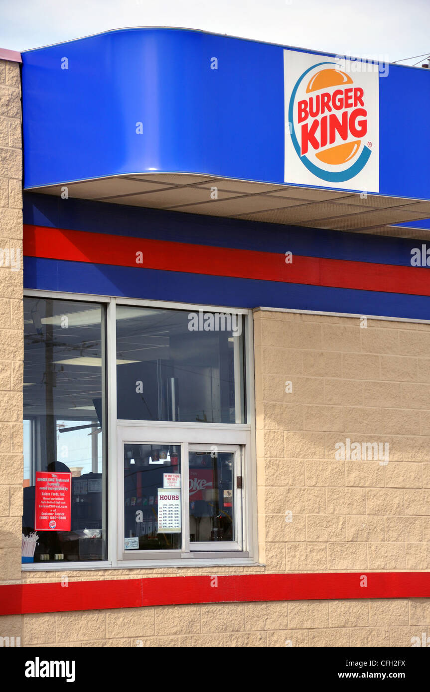 Burger Kind drive thru window, USA Stock Photo - Alamy