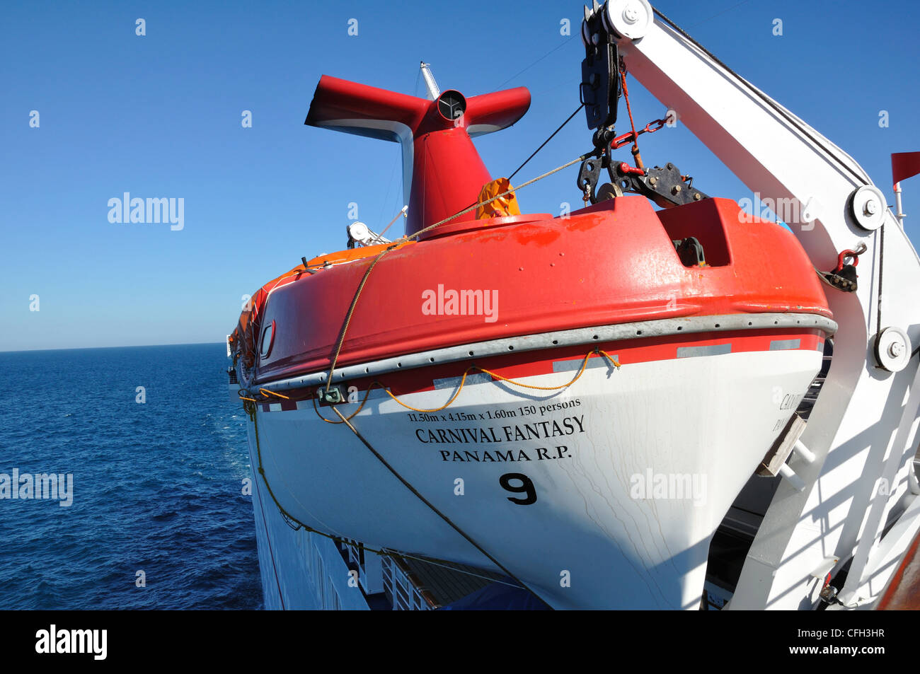 Life boats carnival cruise hi-res stock photography and images - Alamy
