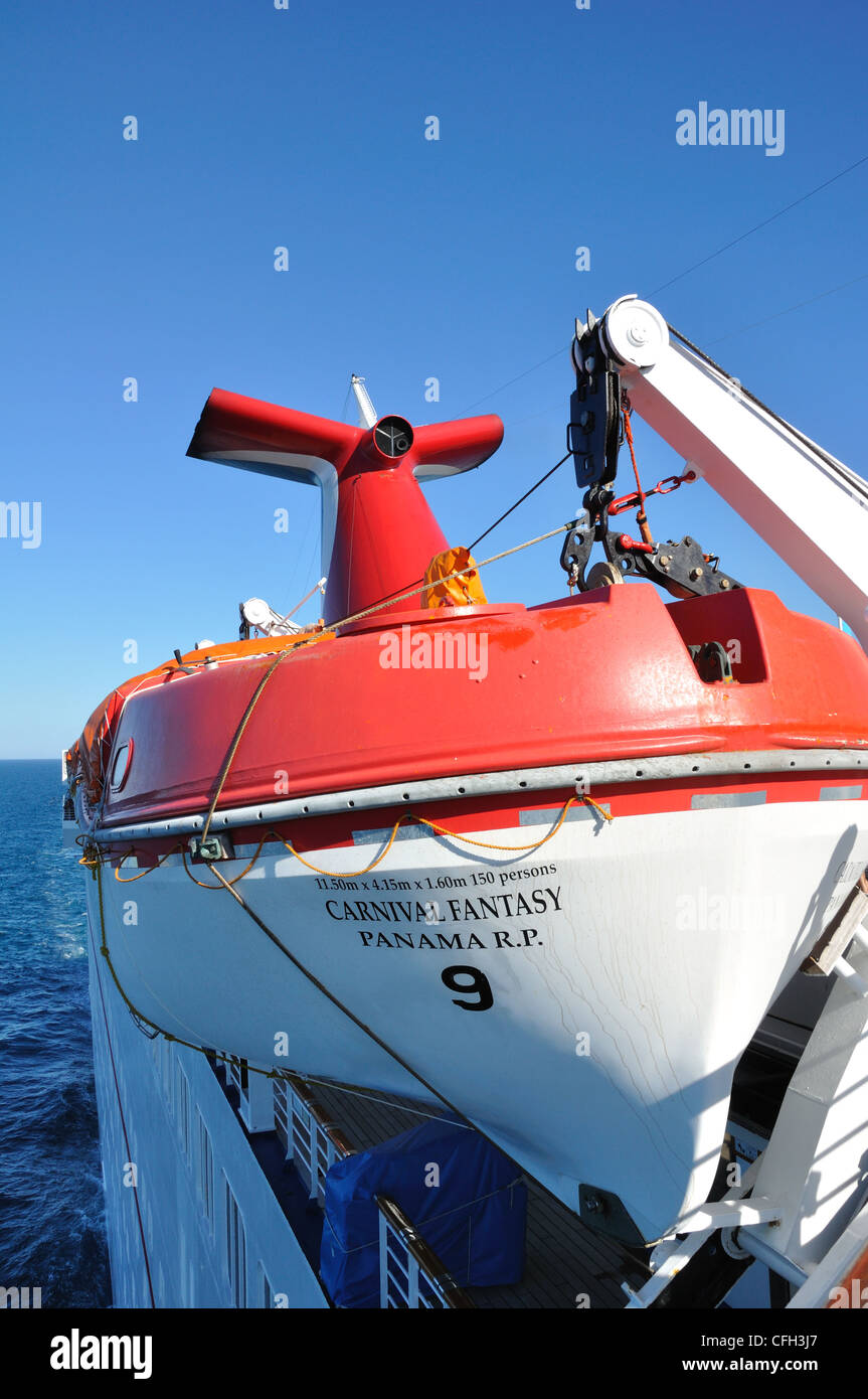 Cruise ship life boats Stock Photo - Alamy