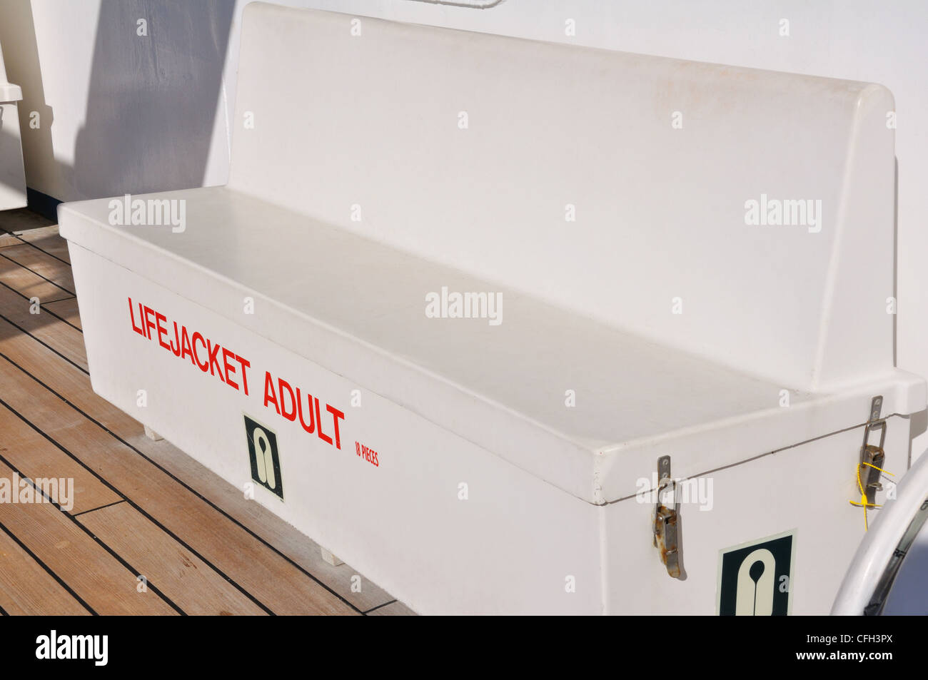 Life jacket boat storage hi-res stock photography and images - Alamy