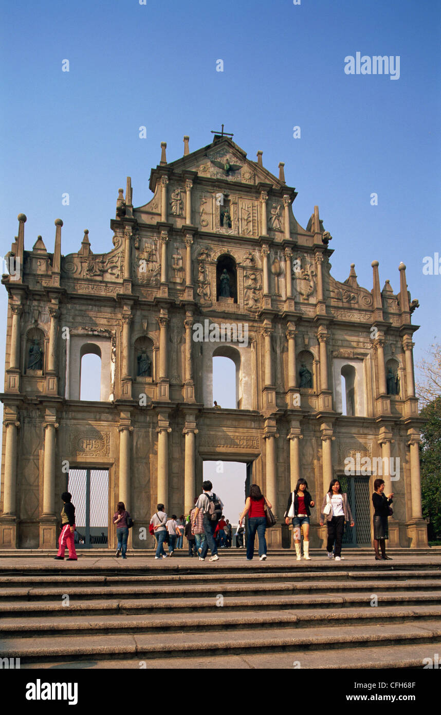 China, Macau, Ruins of St.Paul's Church Stock Photo - Alamy