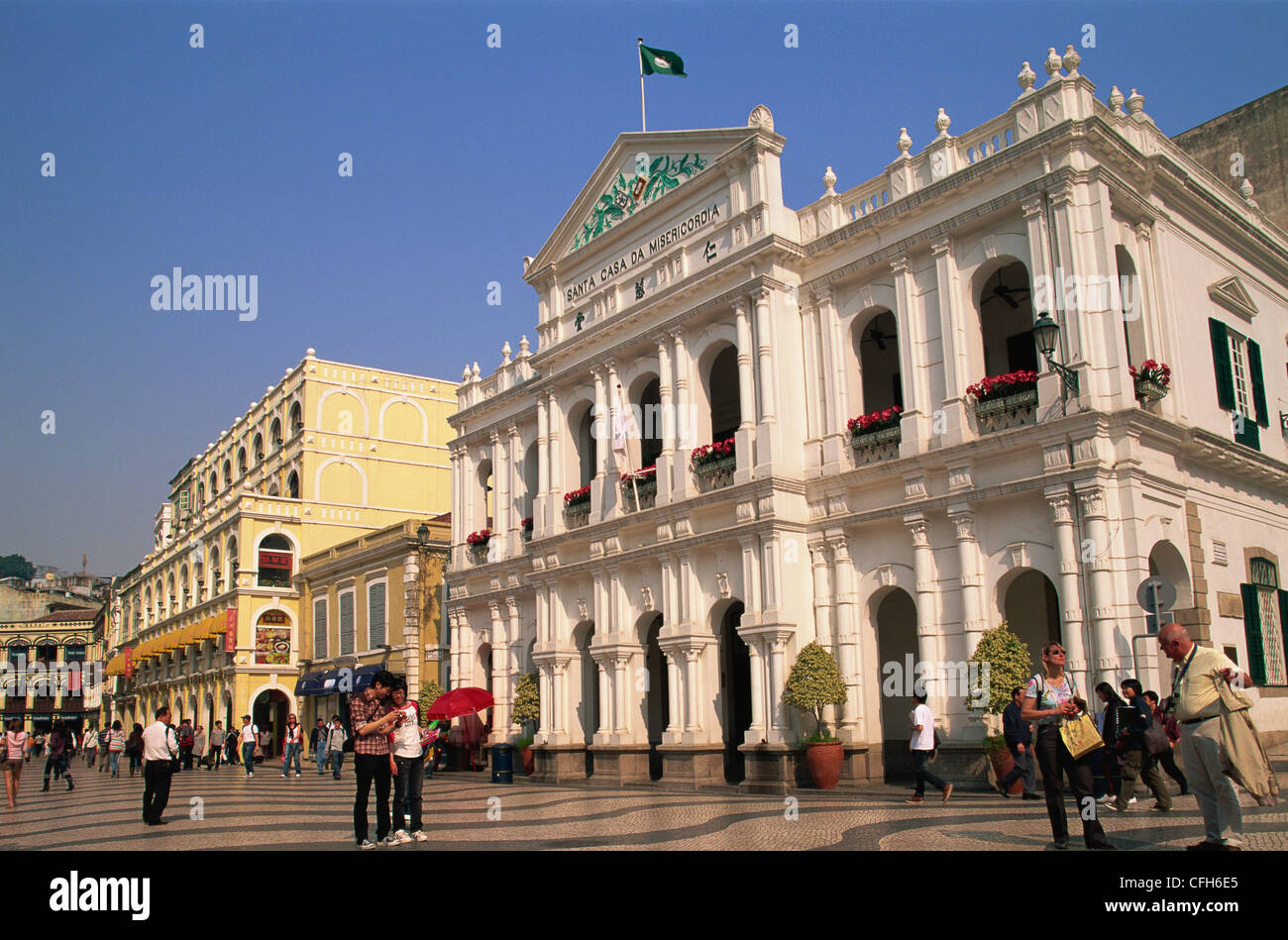 China, Macau, Senado Square, Santa Casa de Misericordia Holy House of ...