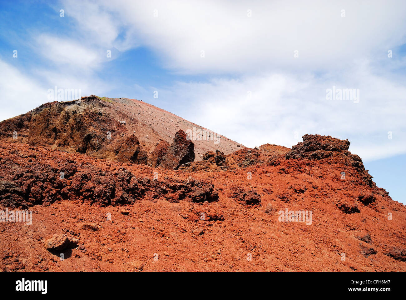 Vesuvius : the top of the volcano Stock Photo - Alamy