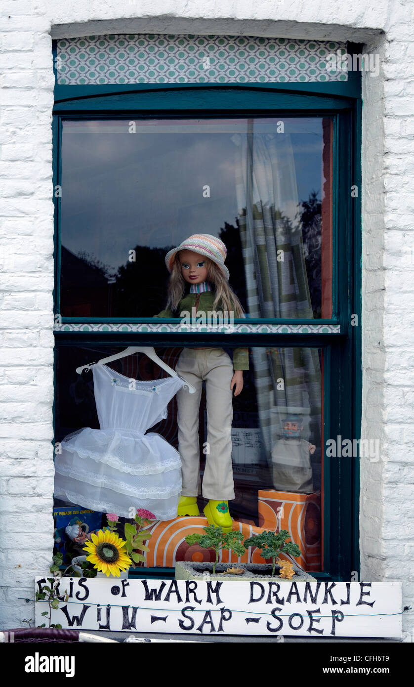 Belgium, Flanders, Watou, window shop Stock Photo - Alamy