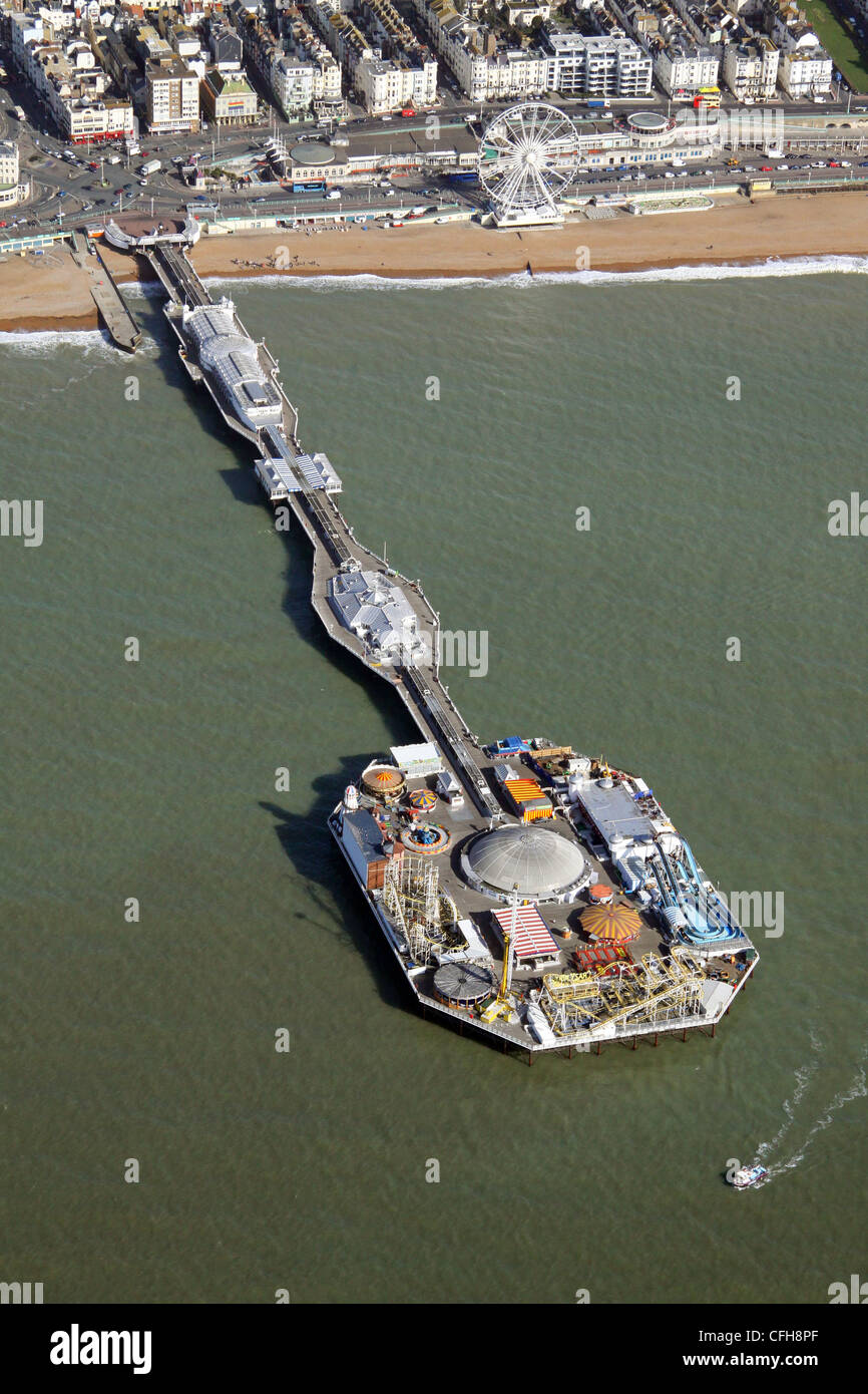 Aerial view of Brighton Pier, Sussex Stock Photo - Alamy