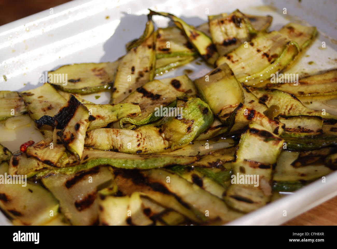 italian food. vegetarian recipe. zucchini roasted Stock Photo - Alamy