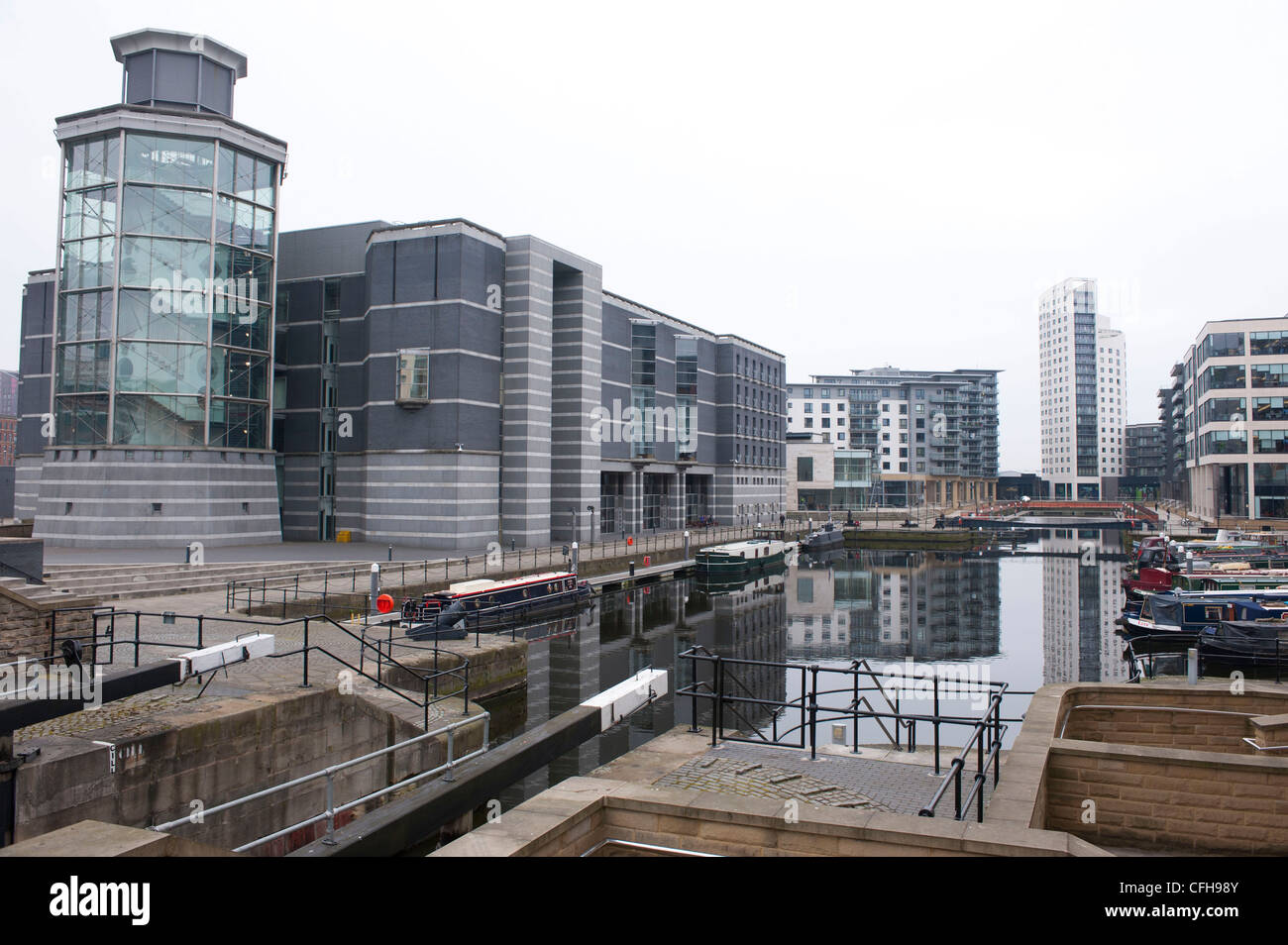 Royal Armouries building and Clarence dock, Leeds Stock Photo - Alamy