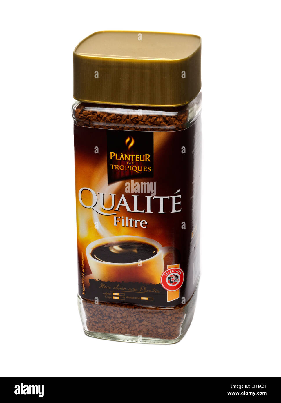 French instant coffee jar Stock Photo - Alamy