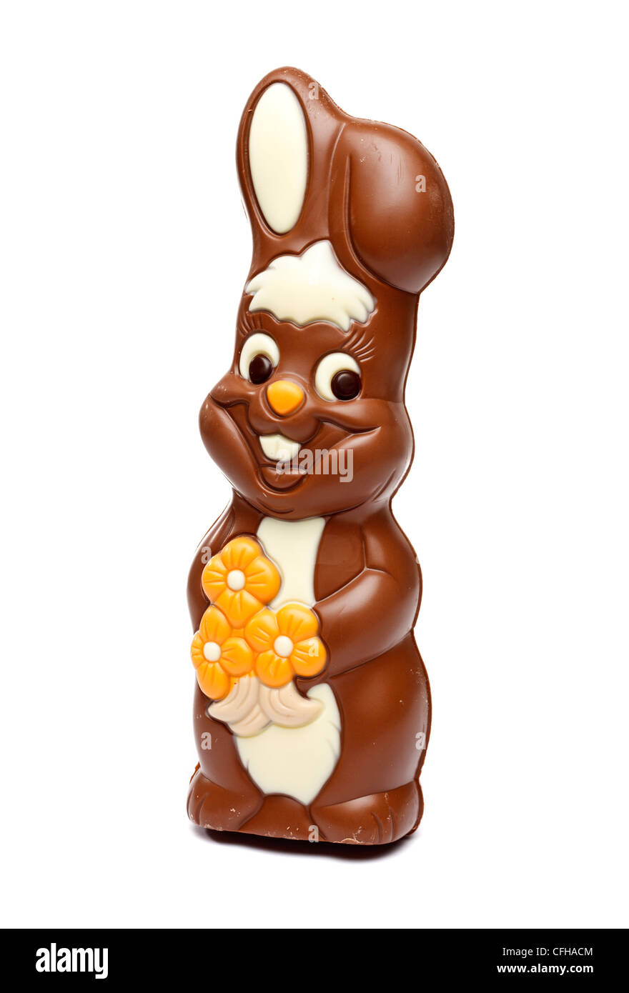 Chocolate Easter bunny Stock Photo - Alamy