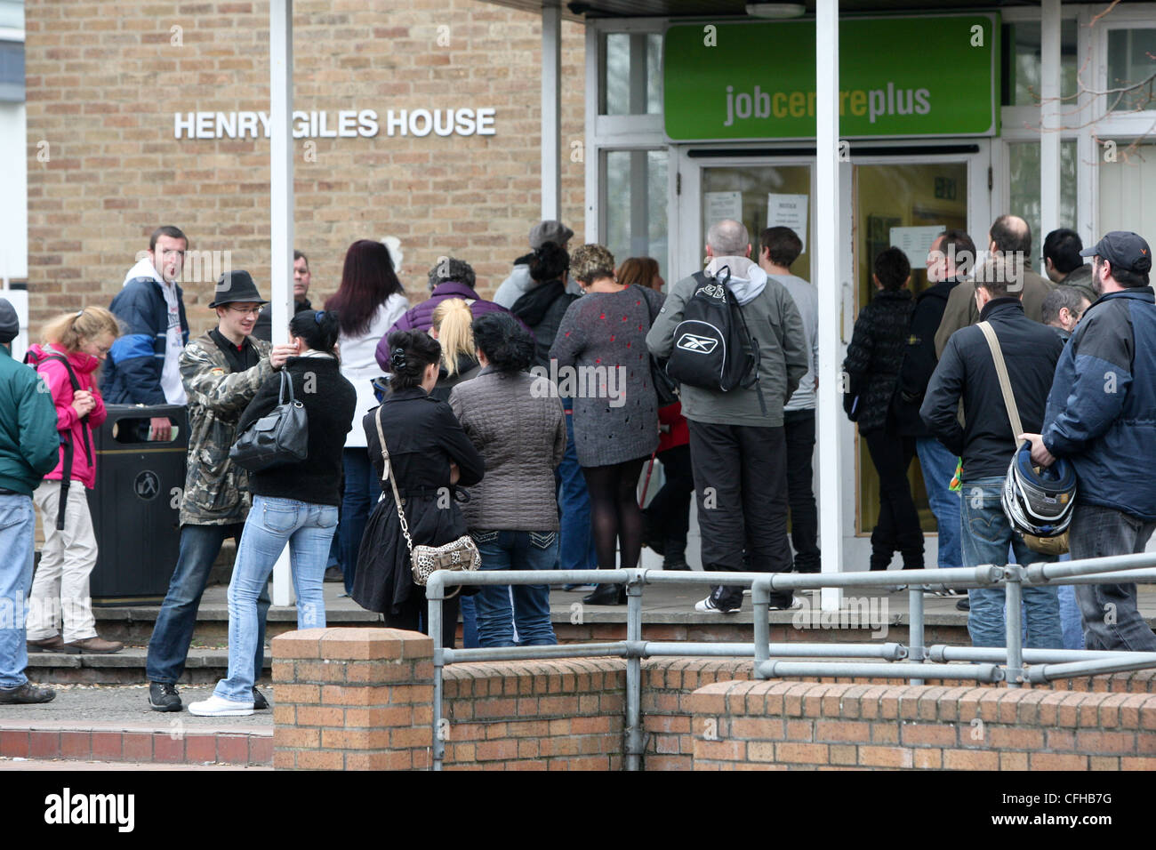 THE JOB CENTRE IN CAMBRIDGE TODAY MARCH 14TH AS IT WAS ANNOUNCED THAT ...