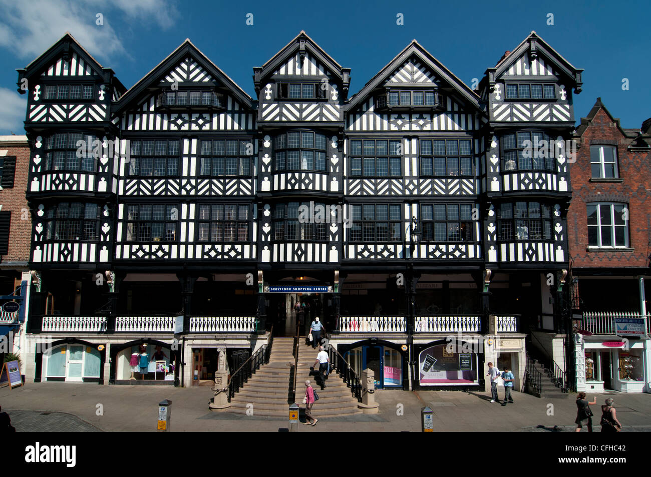 Black and white timber building in Chester, Cheshire, England Stock ...