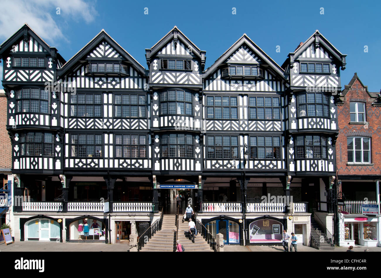 Black and white timber building in Chester, Cheshire, England Stock ...