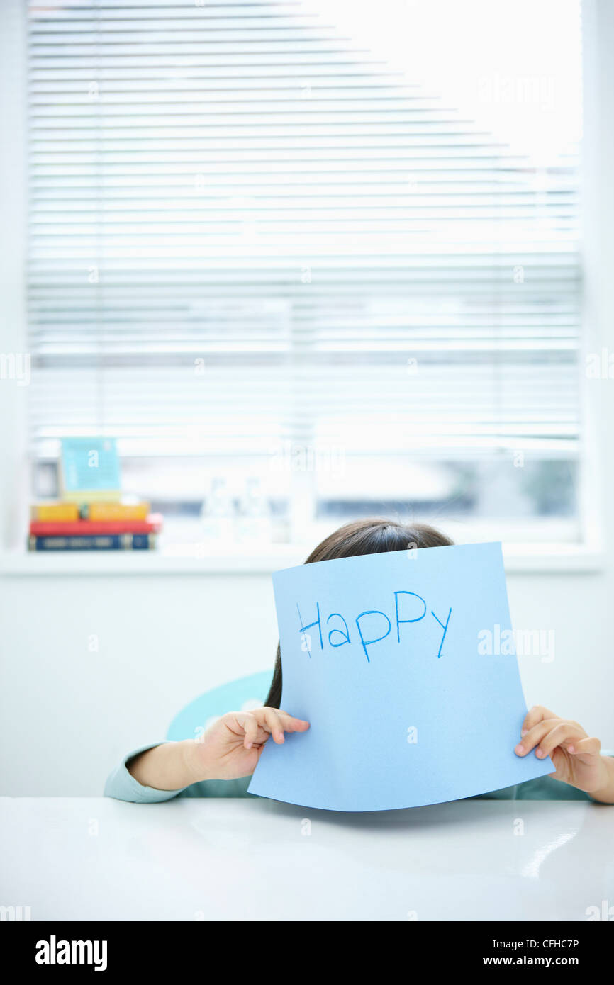 School girl hiding face hi-res stock photography and images - Alamy
