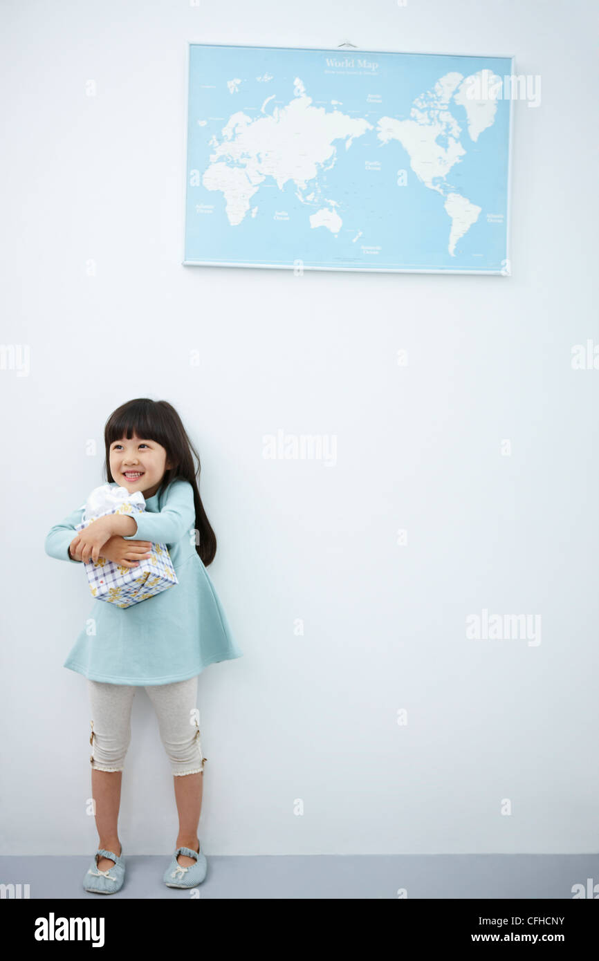 Girl 8 years map hi-res stock photography and images - Alamy
