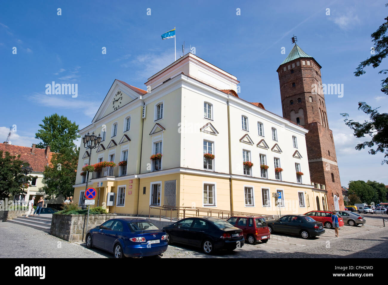 Pultusk - a historical town in Central Poland Stock Photo - Alamy